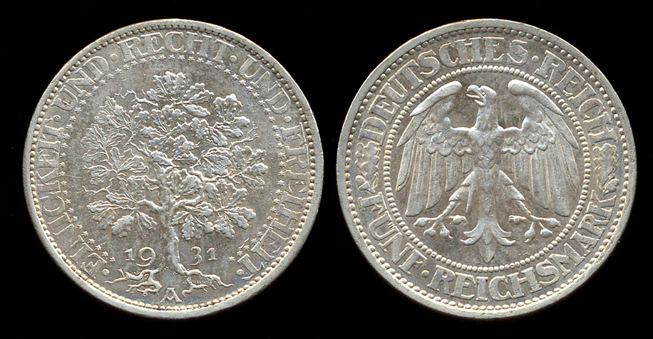 German Weimar Republic & Nazi coins
